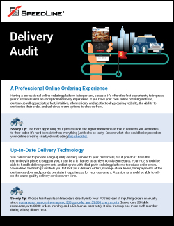 Restaurant Delivery Checklist